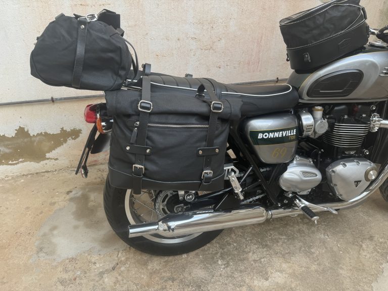 Full set Rear luggage carrier and racks chrome for saddlebags Triumph ...