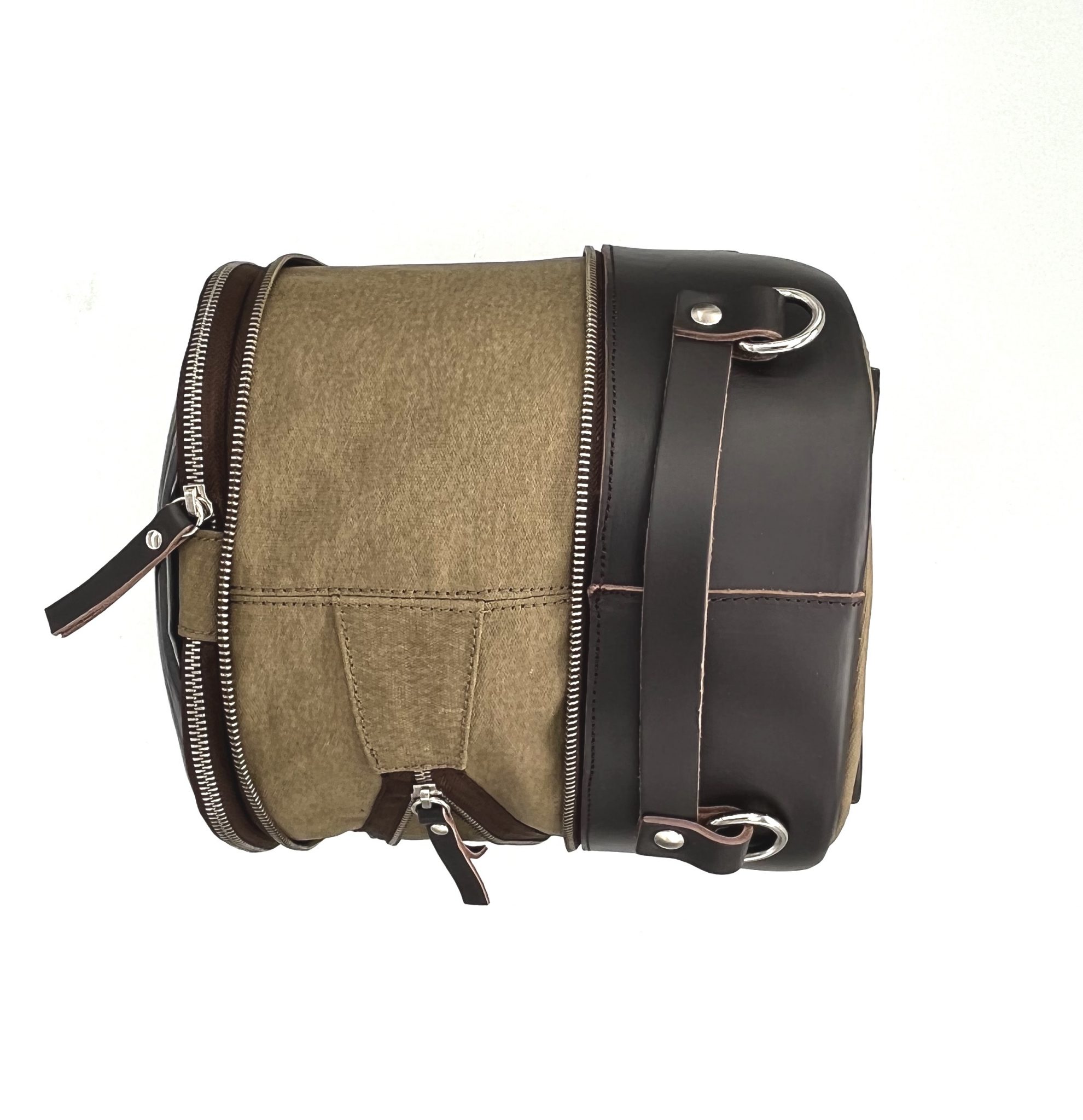 Fez 19L tank bag new model with magnets Safari Beige / dark brown ...