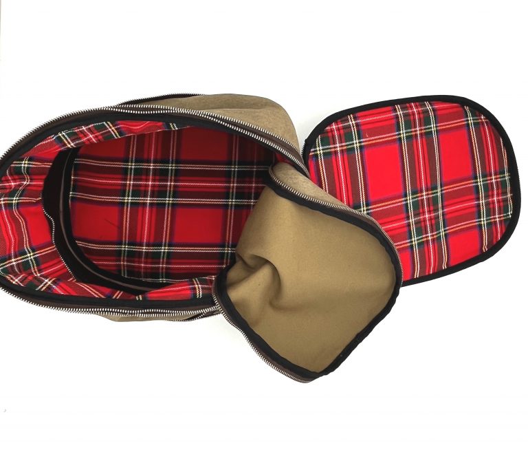 Fez 19L tank bag new model with magnets Safari Beige / dark brown ...