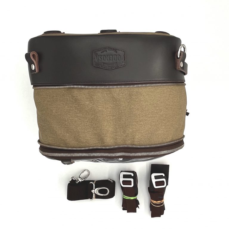 Fez 19L tank bag new model with magnets Safari Beige / dark brown ...