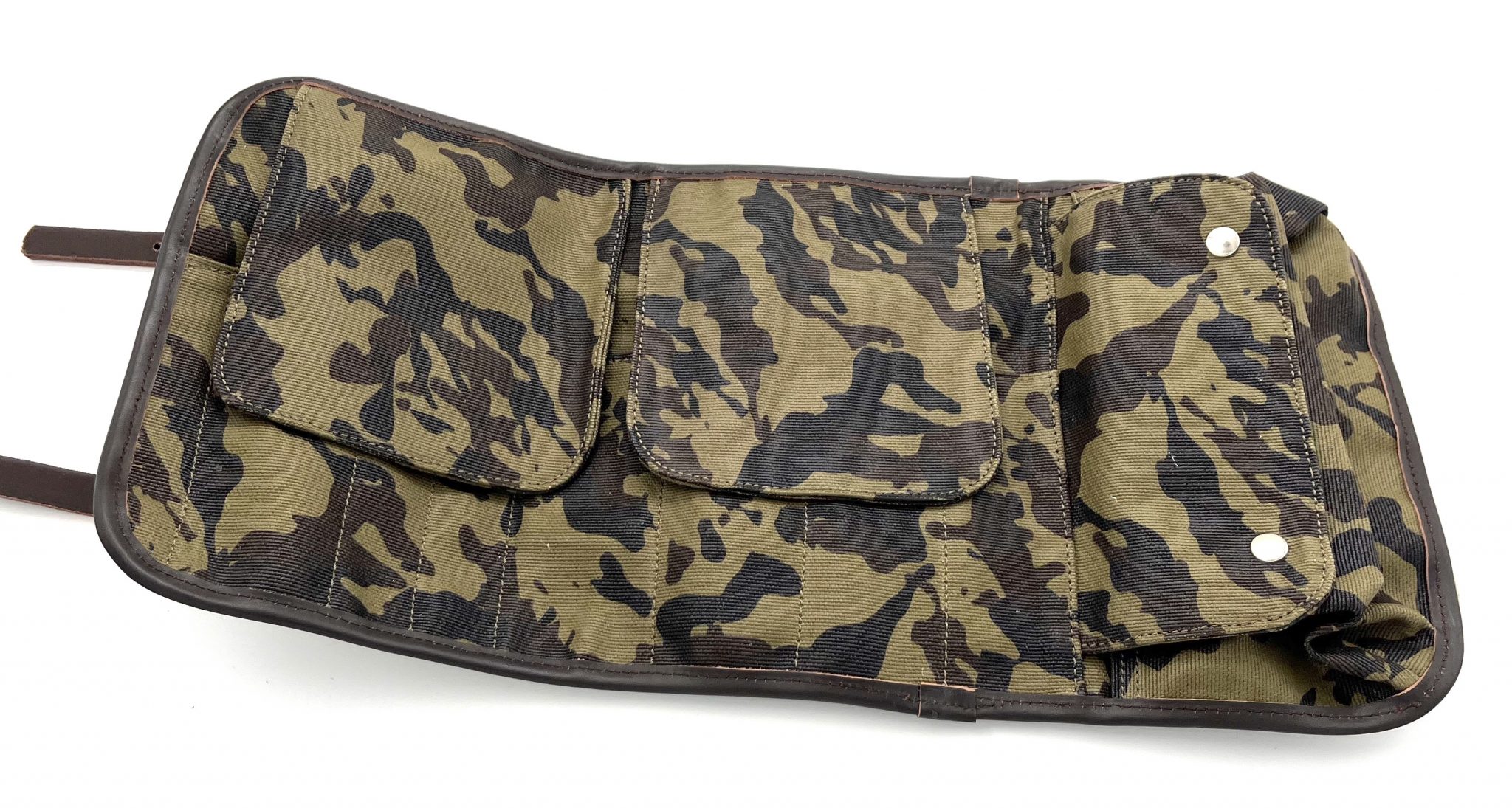 Atacama waxed canvas and real leather tool bag - La Poderosa Goods ...