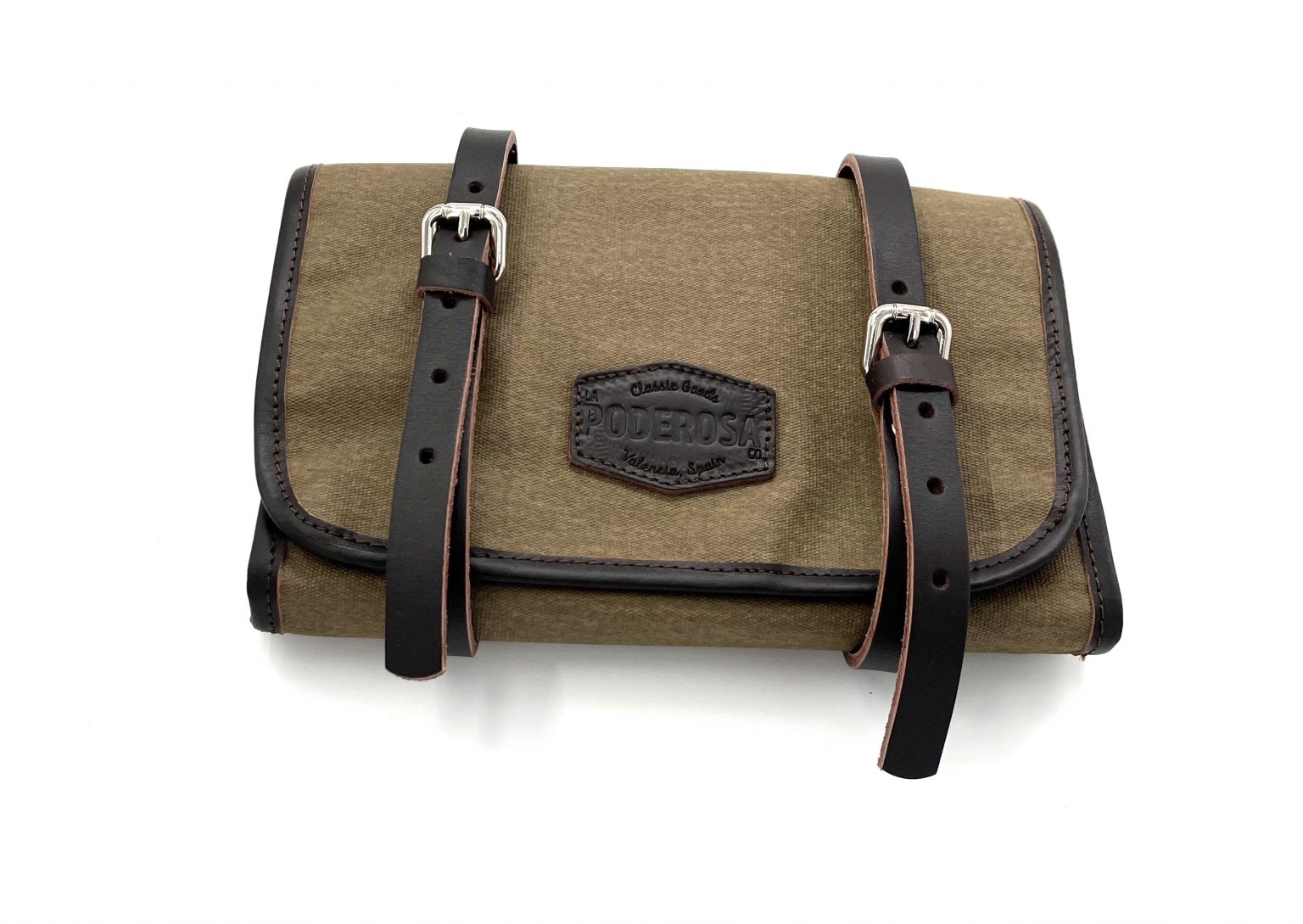 Atacama waxed canvas and real leather tool bag - La Poderosa Goods ...