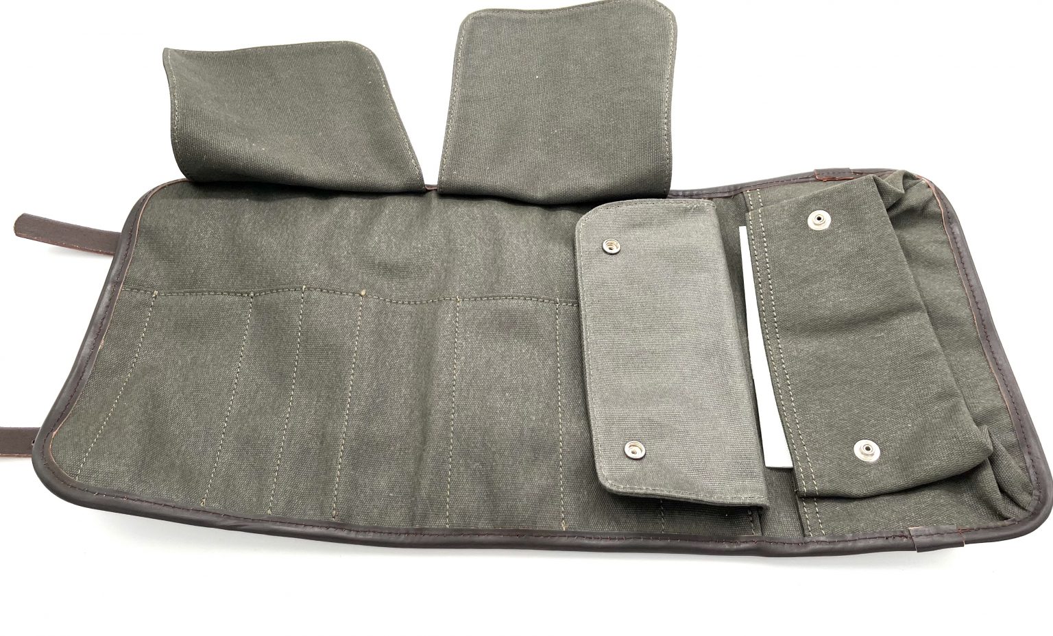 Atacama waxed canvas and real leather tool bag - La Poderosa Goods ...