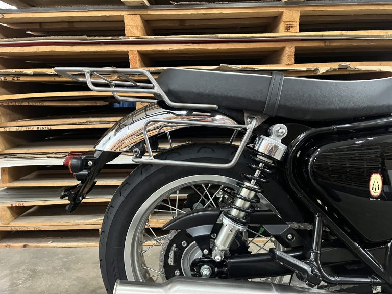 Rear luggage rack for BSA Goldstar 650 satin black - La Poderosa Goods ...