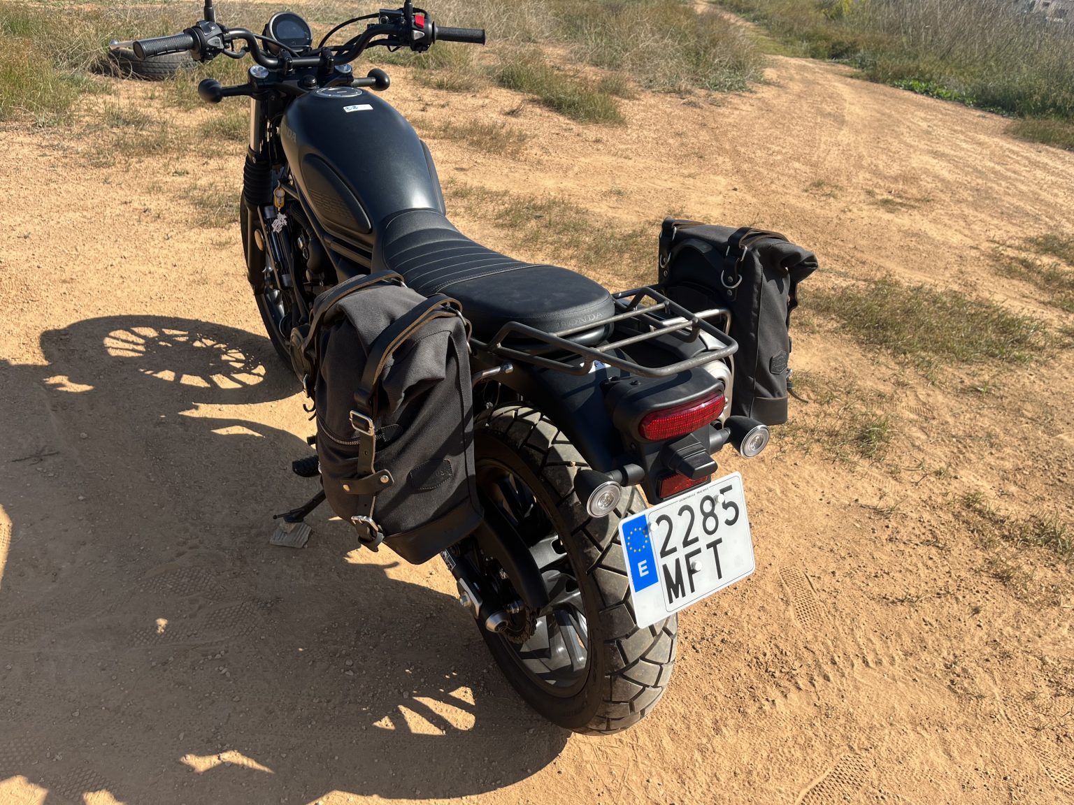 Full set Rear luggage carrier and racks for saddlebags Honda CL500 ...