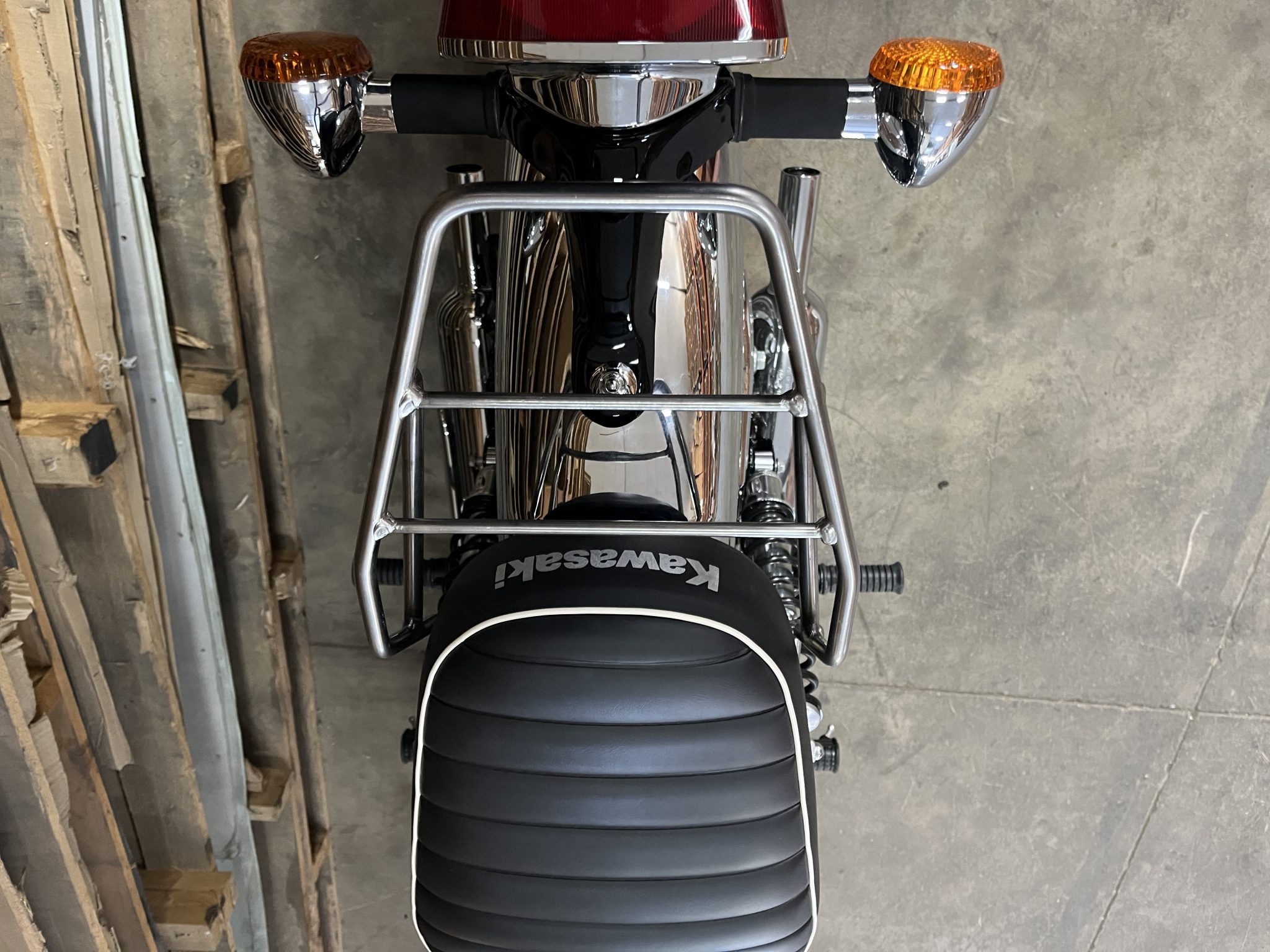 Rear luggage rack for Kawasaki W800 chrome - La Poderosa Goods ...