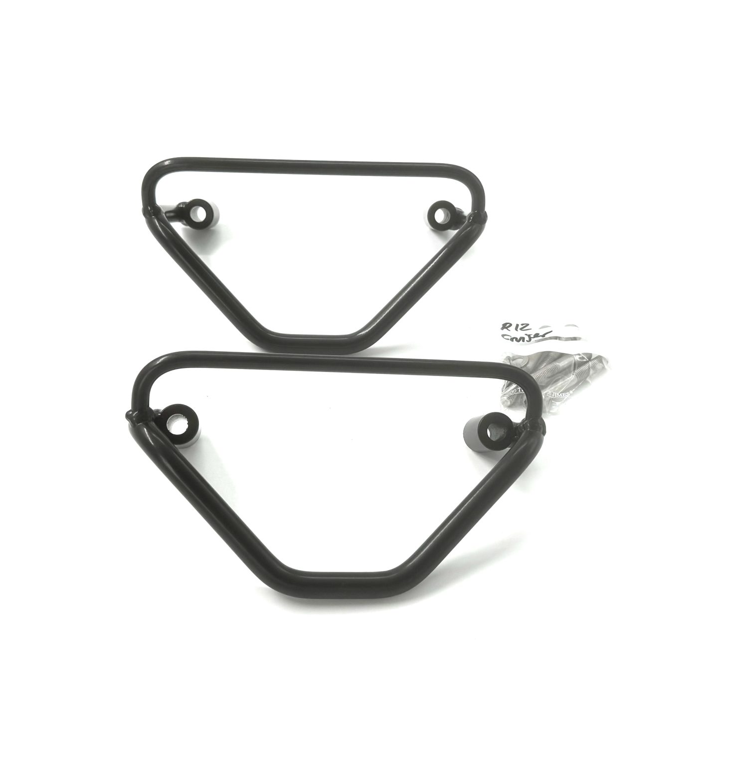Saddlebag rack double (Both Sides) BMW R12 Cruiser - Satin Black - La ...