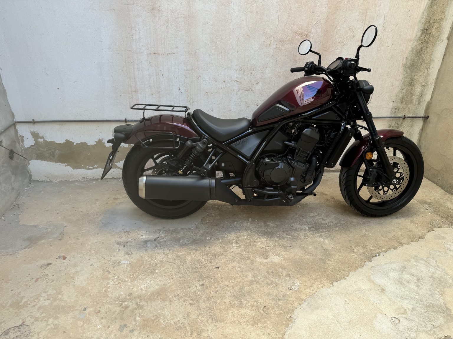 Full set Rear luggage carrier and racks for saddlebags Honda Rebel 1100 ...