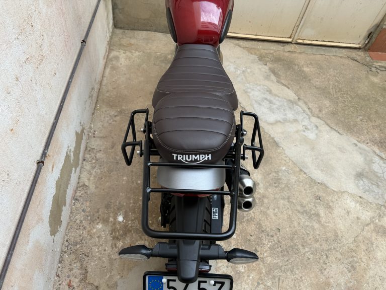 Full set Rear luggage carrier and racks for saddlebags Triumph 400X ...
