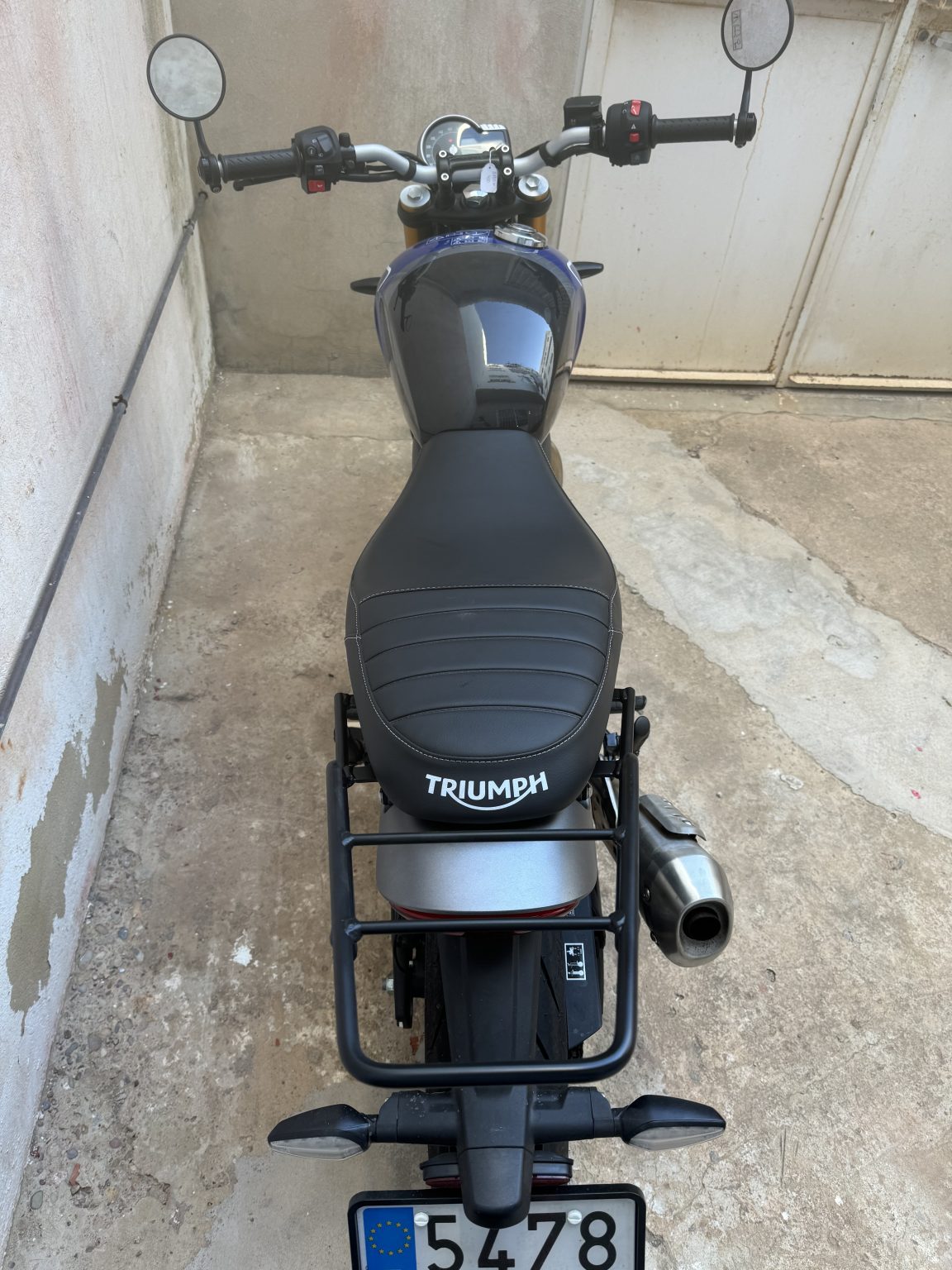 Rear luggage rack for Triumph Speed 400 satin black - La Poderosa Goods ...